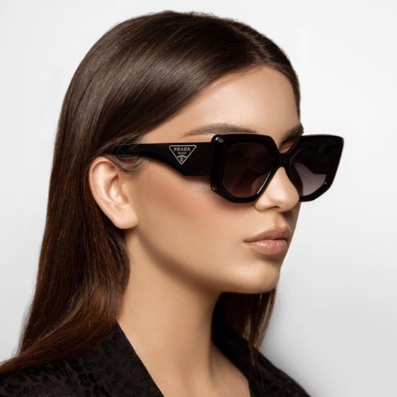 Prada | Accessories | Nwt Prada Pr4zsf 1ab9s Black Sunglasses | Poshmark